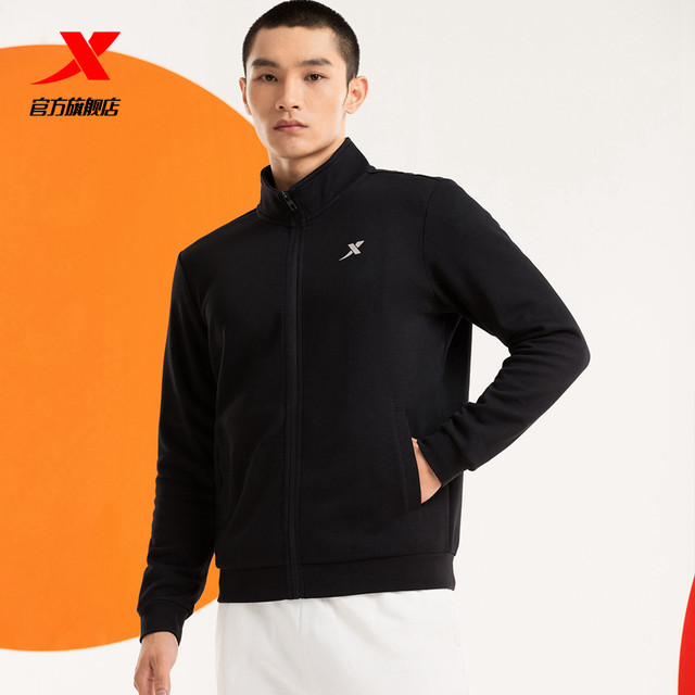 Xtep Sports Velvet Jacket Men's 2024 Autumn and Winter New Casual ...