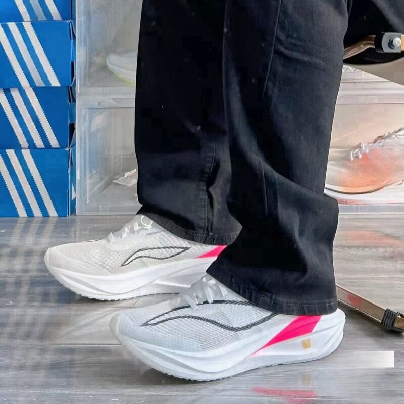 Feidian 5c Marshmallow Ultra Light Carbon Board Running Shoes Boys Children Students 4c Sports ...