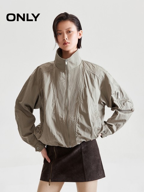 Only2025 spring new neckline knitting stitching tie set up collar ...