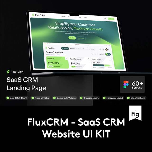 60+ screen responsive dual color SaaS CRM management system website WEB ...