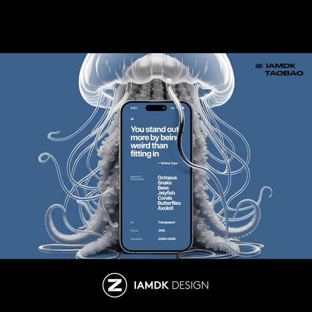 7 surreal APP interface design iPhone 15 screen demonstration effect graphics Figma template ...