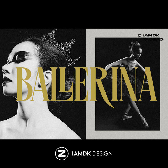 High-end classic elegant British European style magazine poster title ...