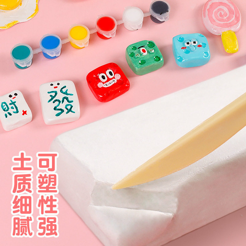 DIY Clay Kit - Soft Polymer Clay with Tools & Tutorial