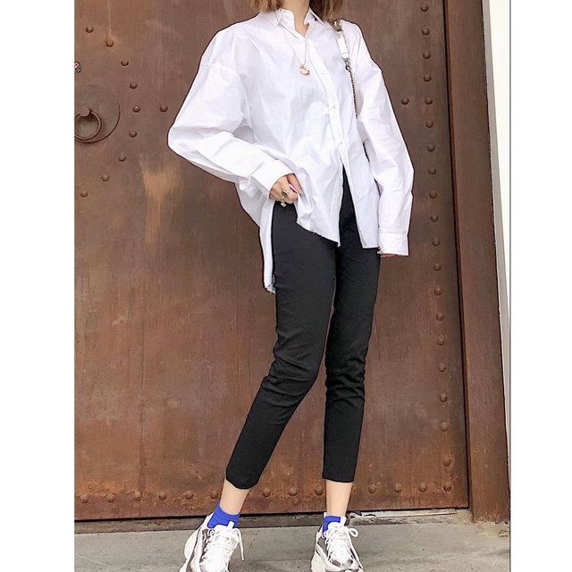 European Station Cropped Pants 2025 Spring and Summer New Slit Ultra ...