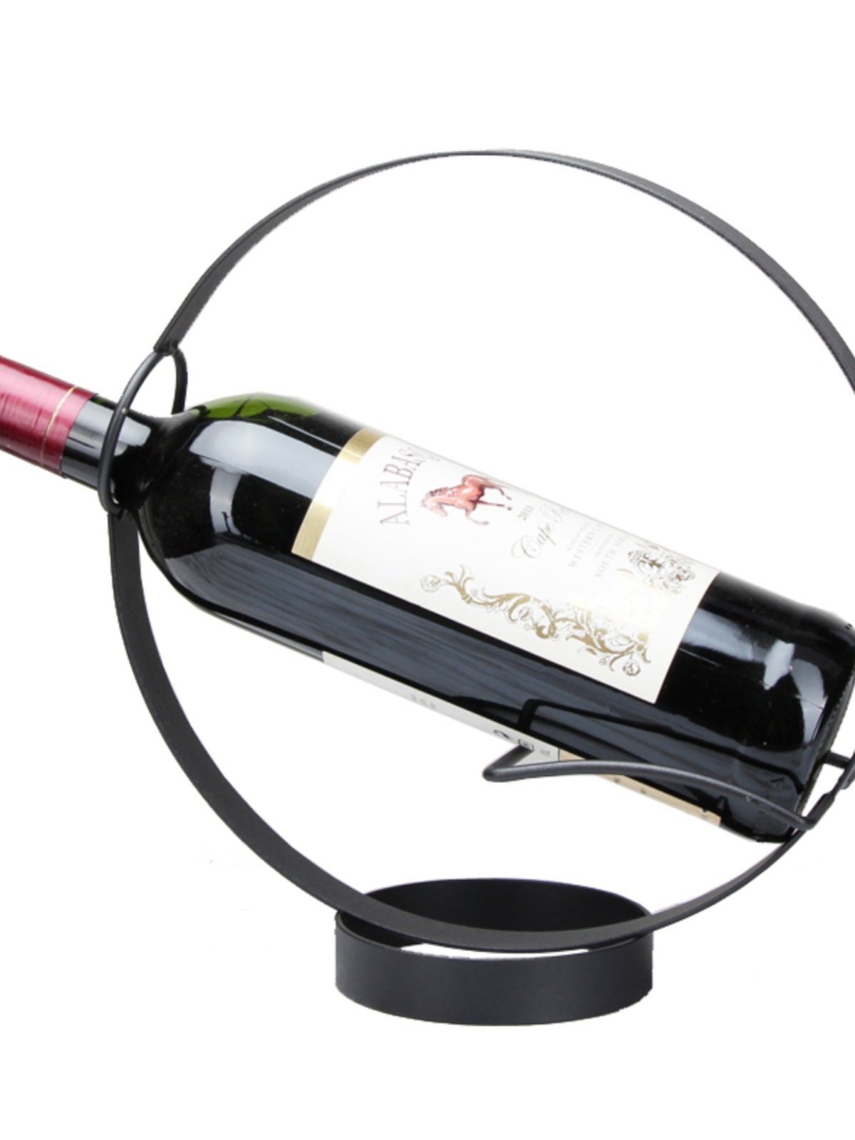 Round Iron Wine Rack - European Style Bottle Holder