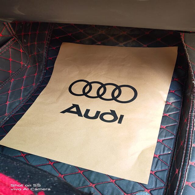 Customized custom car disposable foot pads paper leather paper foot pad ...