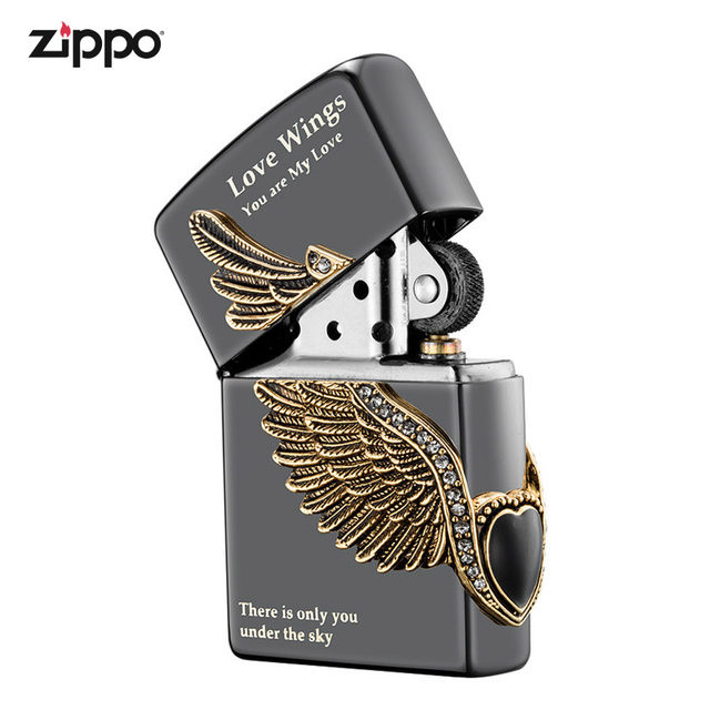 ZIPPO official flagship store windproof kerosene lighter Korean version ...