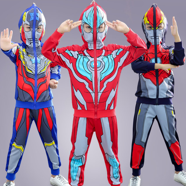 Ultraman clothes children's autumn clothing boys' suits boys handsome ...