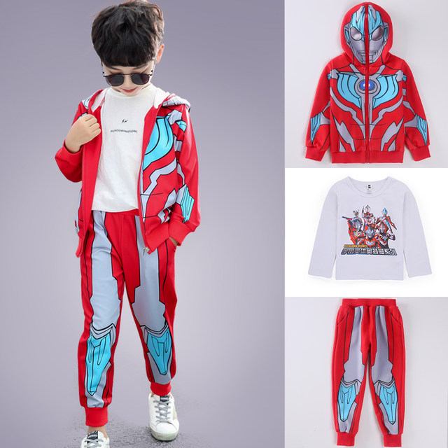 Ultraman clothes children's autumn clothing boys' suits boys handsome ...
