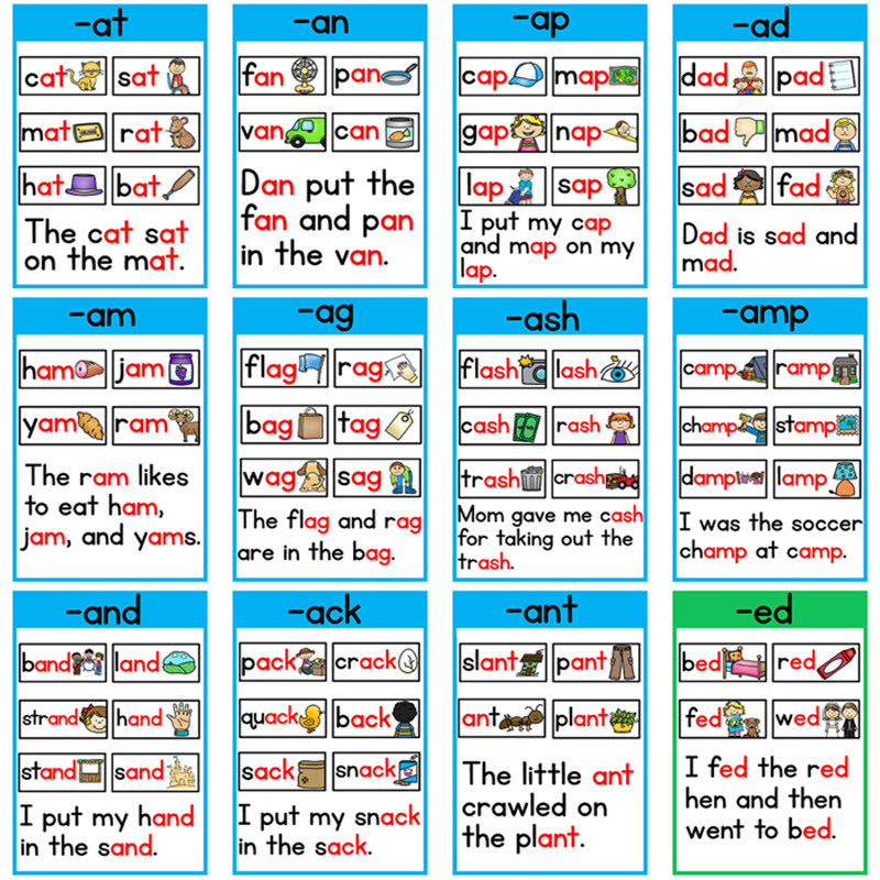 Phonics Spelling Flash Cards - Scan for Pronunciation - English Root ...