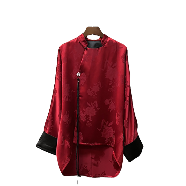 DAIZZEI~Chinese style top design Tang suit unique retro long-sleeved ...