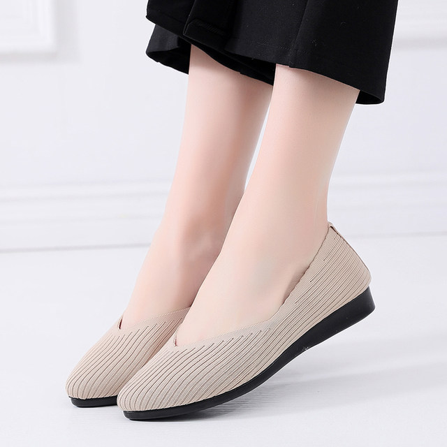 Spring and summer new Beijing cloth shoes women's shallow mouth single ...