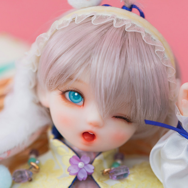 Ringdoll Doll-Shaped Rice Cake Bunny Ears cute Bjd Doll Sd Male 1/6 ...