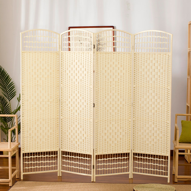 Straw screen partition, fashionable and simple living room entrance ...