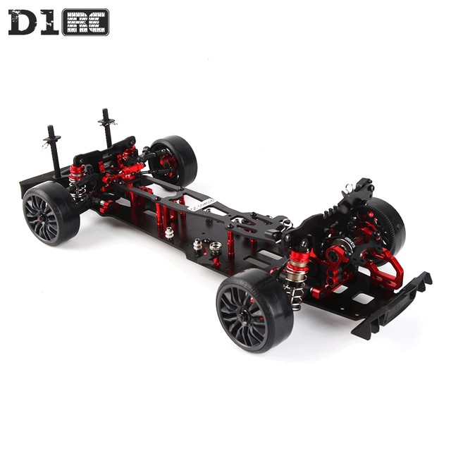D1RC DRR-02 1/10 Electric rear drive remote control drift car frame RC ...