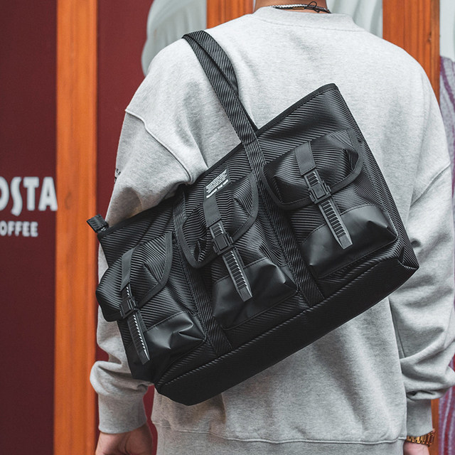 iMipack functional style carbon fiber pattern multi-pocket dark multi ...