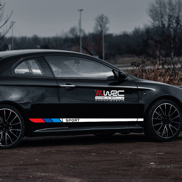 Car side skirt pull-up car stickers universal WRC sports personalized ...