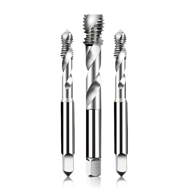 Aluminum tap tapping aluminum alloy special spiral tap flat head ...