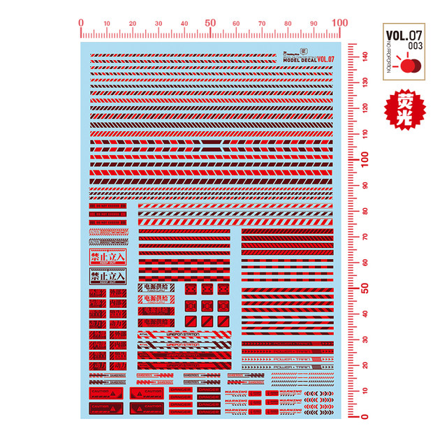 Meowmine high -precision water sticker VOL7 security warning bar Water ...
