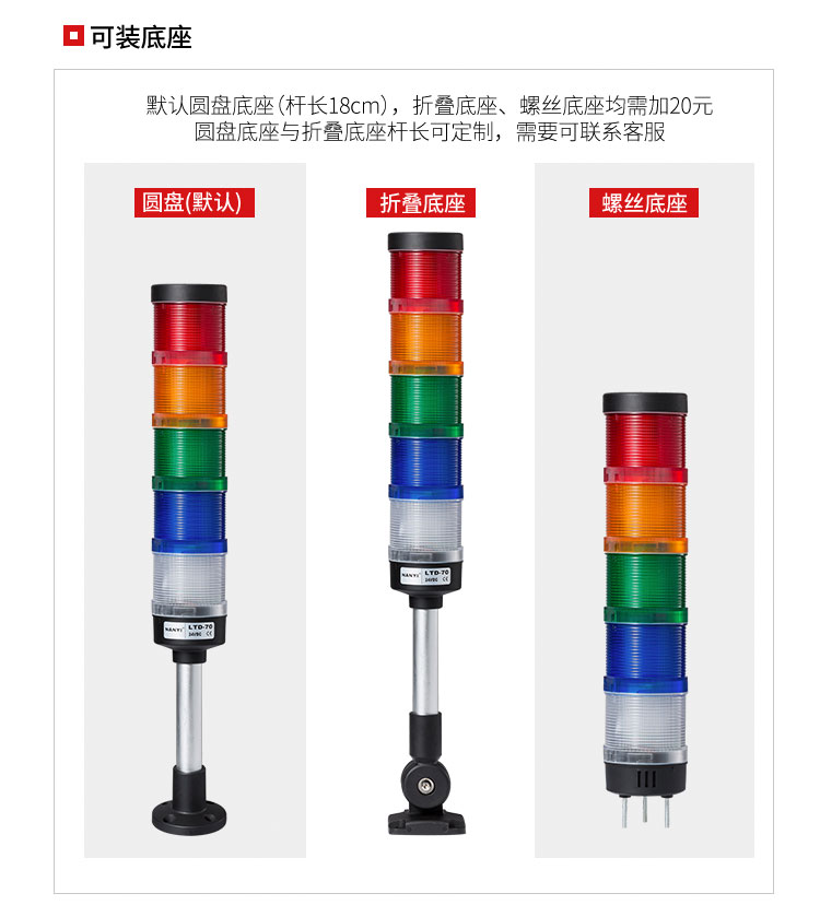 三色灯报警指示灯ltd 701报警器 南一