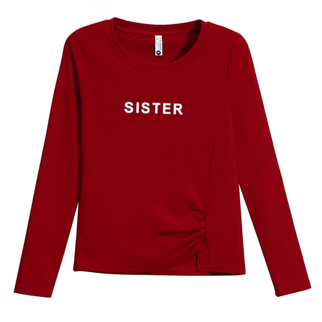 Spring and autumn long -sleeved T -shirt female 2024 new explosion ...