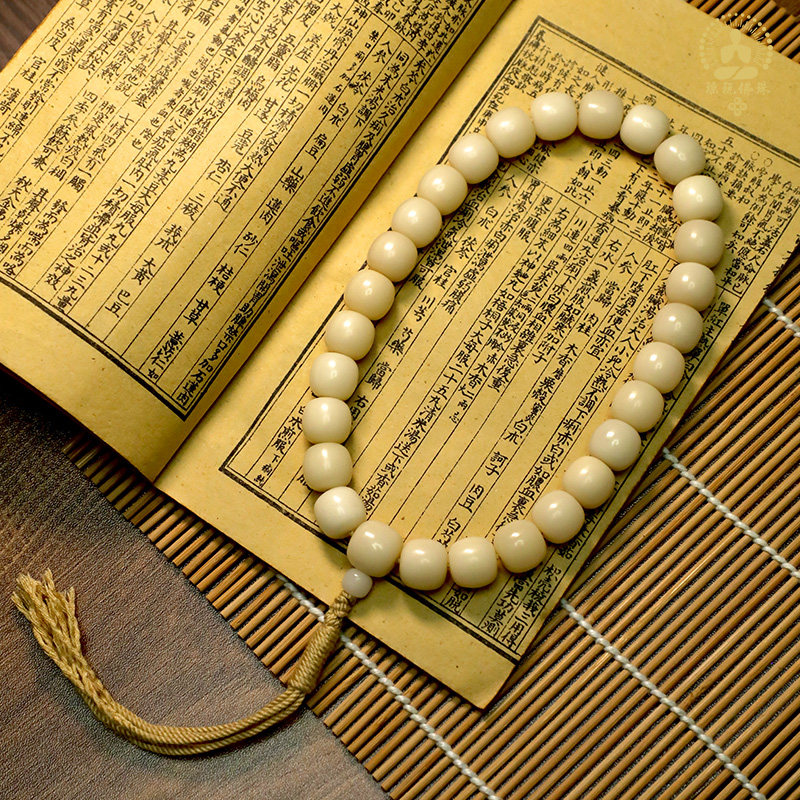 Buddhist beads - 10mm barrel bead bodhi root handheld 【27 pieces ...