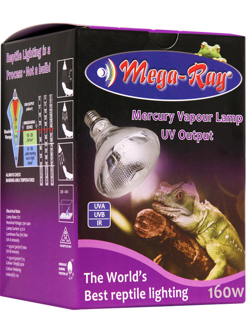 Mega-ray Sixth-generation reptile full spectrum full spectrum solar light land turtle lizard UVB ...
