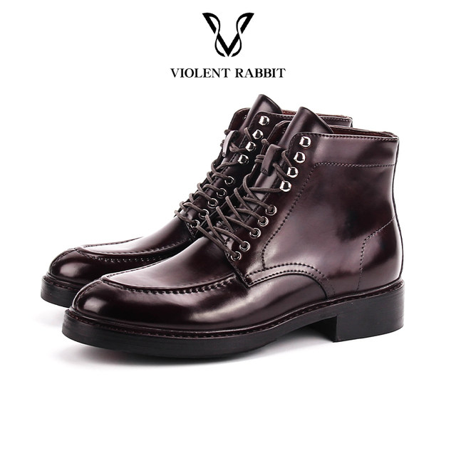 Vr Rabbit Tank Leather Shoes Goodyear Tank High-Top Leather Shoes ...