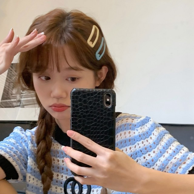 Morandi color BB clip practical versatile bangs hair clip Girl's heart ...