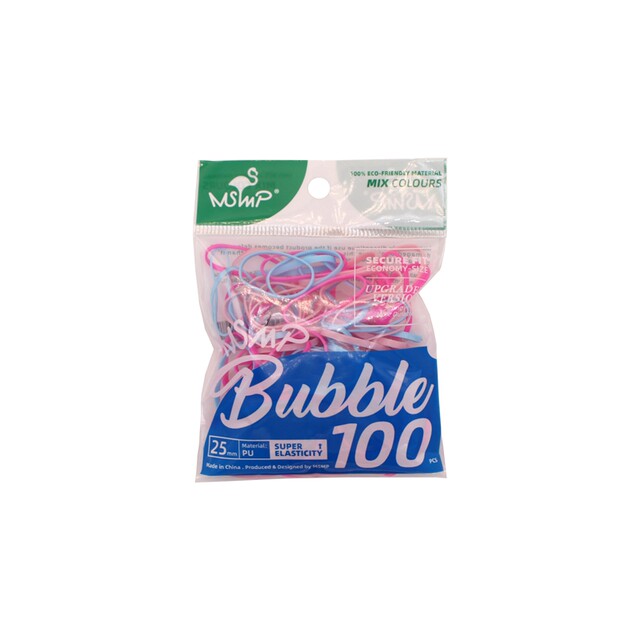100 Pack Candy Color Disposable Rubber Band Base High Elastic Hair Rope ...