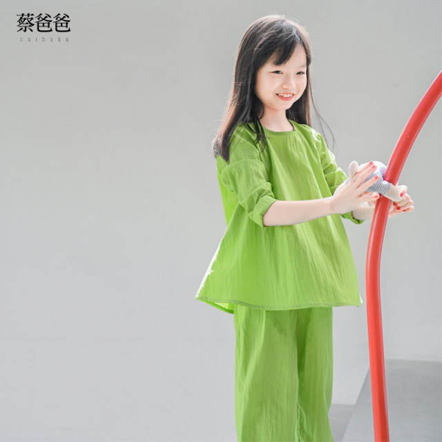 Dad Cai's children's clothing 2024 new style literary spring and autumn ...