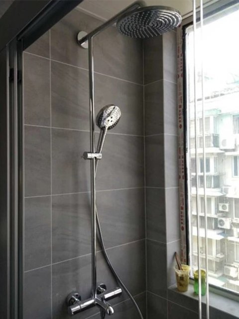 Hansgrohe 27215000 26777007 Constant temperature shower square air ...