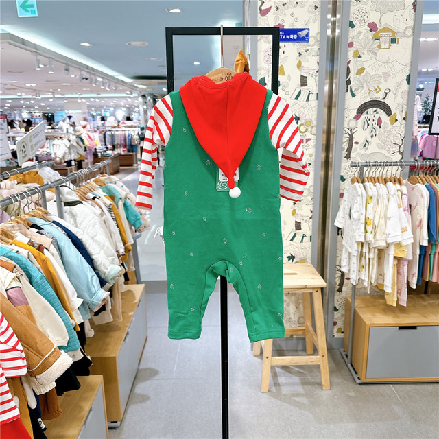 moimoln Xiaoyunduo men's and women's spliced Christmas jumpsuits Korea purchasing 24 winter ...