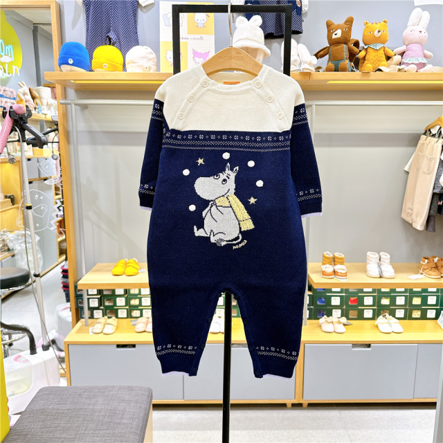 Now moimoln Xiaoyunduo men's and women's knitted jumpsuit soft Korean purchasing 24 winter baby ...