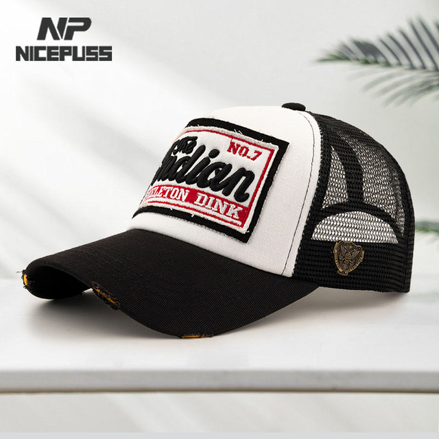 Full mesh hat, summer style men's hat, genuine high-top baseball hat ...