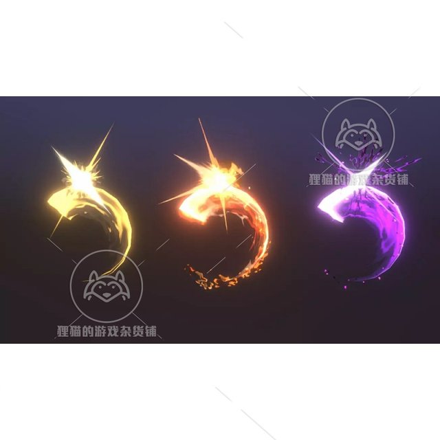 UnityStylizedHitSlash1.3 stylized slashing attack particle special ...