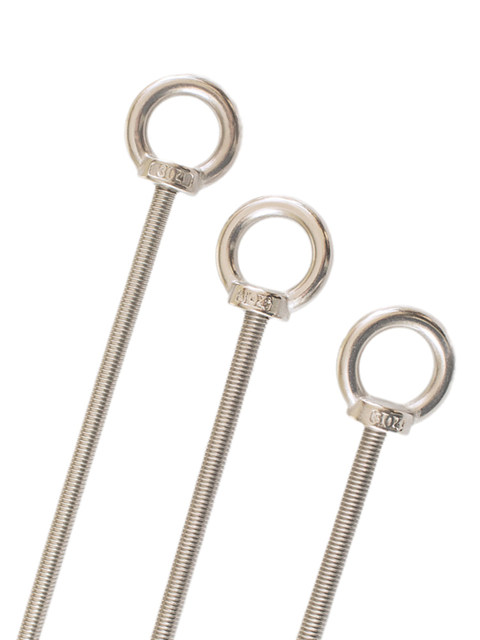 304 stainless steel eye screws extended eye bolts round ring screws ...