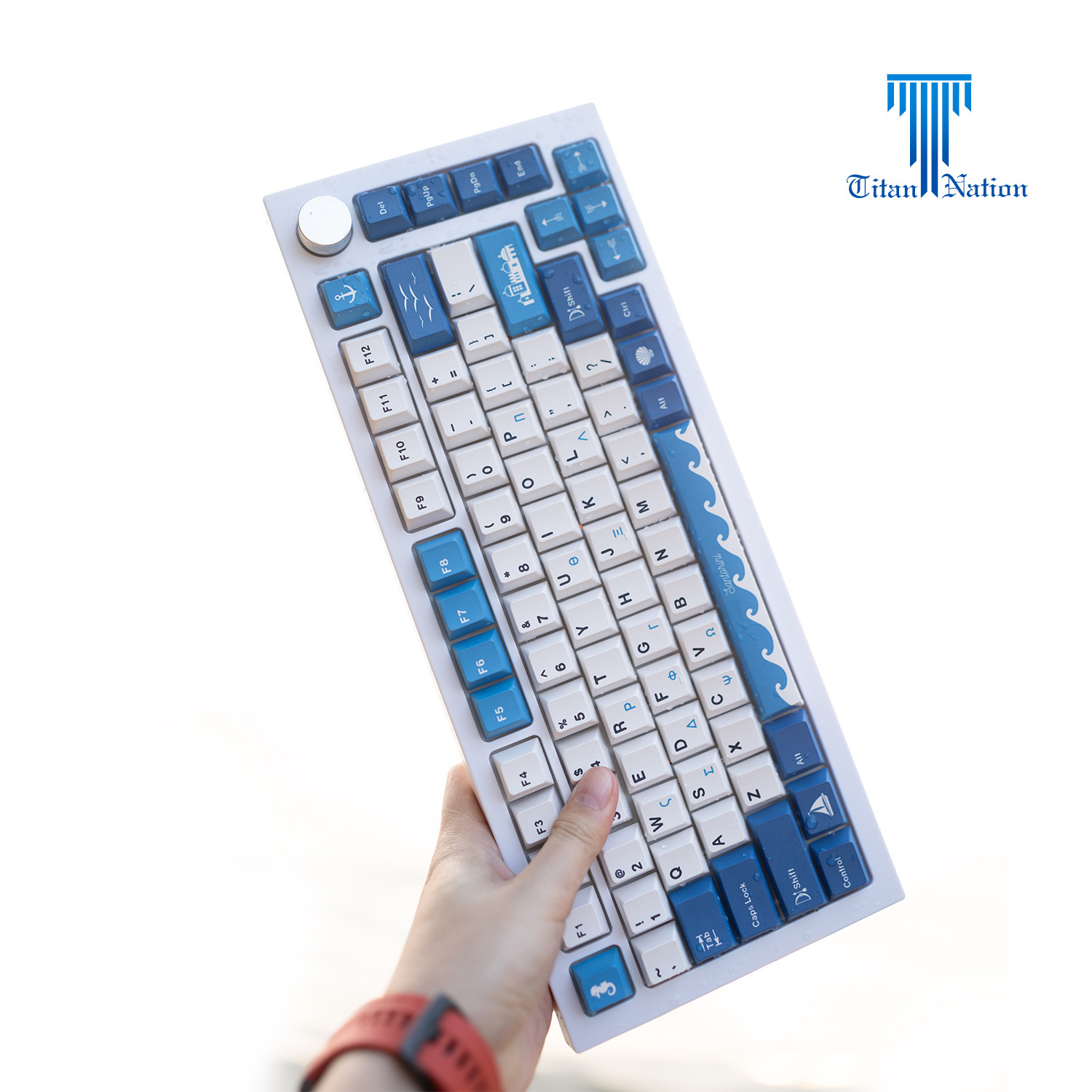 Titan Kingdom Santorini Theme 134-Key PBT Mechanical Keyboard Keycap ...