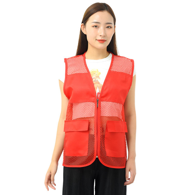 Volunteer vest volunteer advertising vest mesh summer reflective vest ...