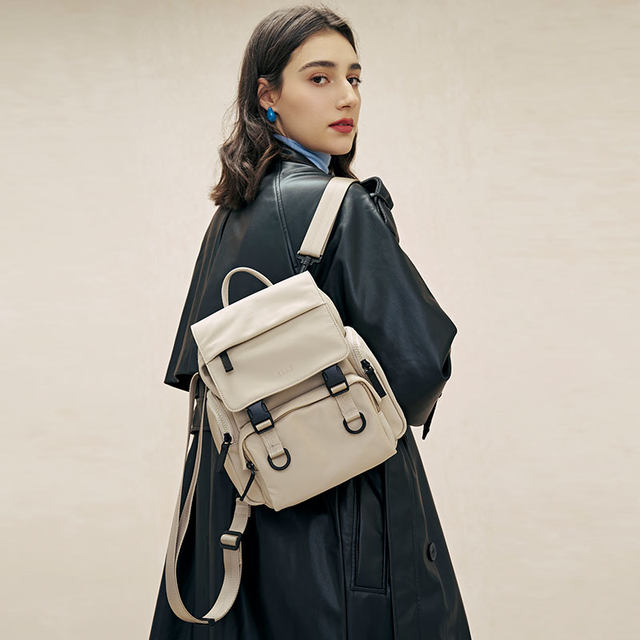 ELLE women's bag 2024 new bag multi-functional travel nylon backpack ...