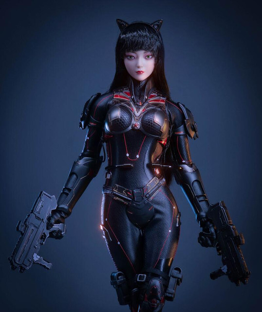 Spot super seminary 1/6 male soldier company armor model Su Xiaoli ...