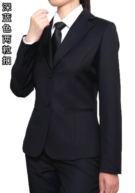 Two buckle blue ladies suit suits spring and autumn college students ...