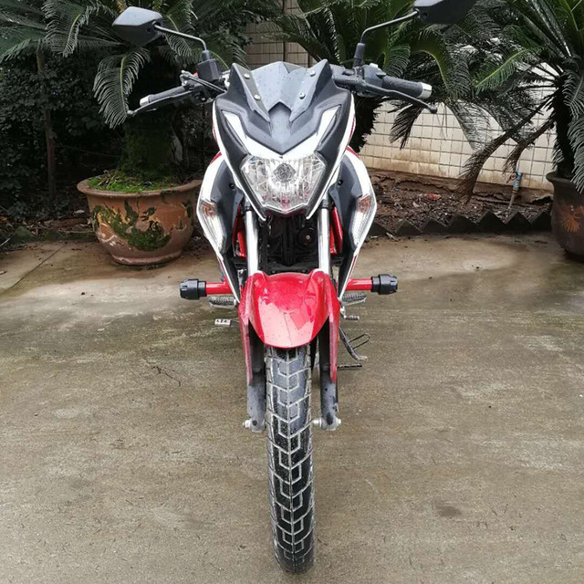 Suitable for Haojue DF150 bumper modification accessories thickened hj150-12 front bumper ...