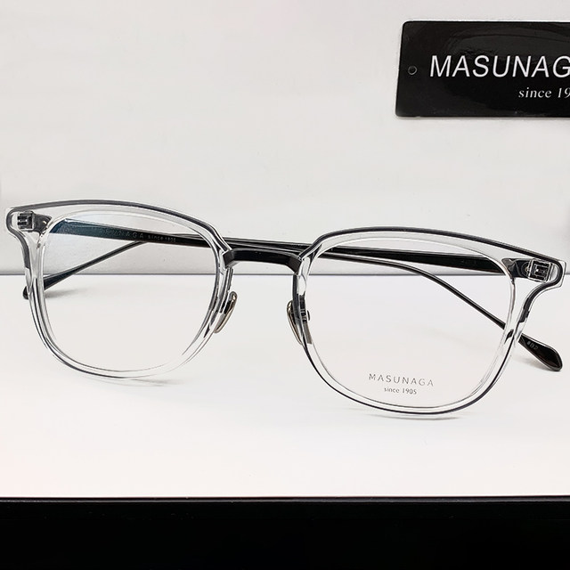Masunaga MASUNAGA Japanese handmade light and comfortable retro large frame men and women myopia ...