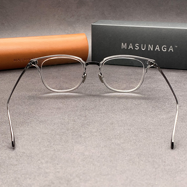 Masunaga MASUNAGA Japanese handmade light and comfortable retro large frame men and women myopia ...