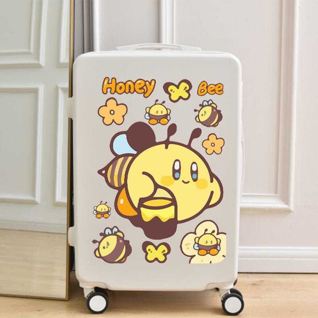 Cartoon cute little bee suitcase sticker waterproof full sticker large ...