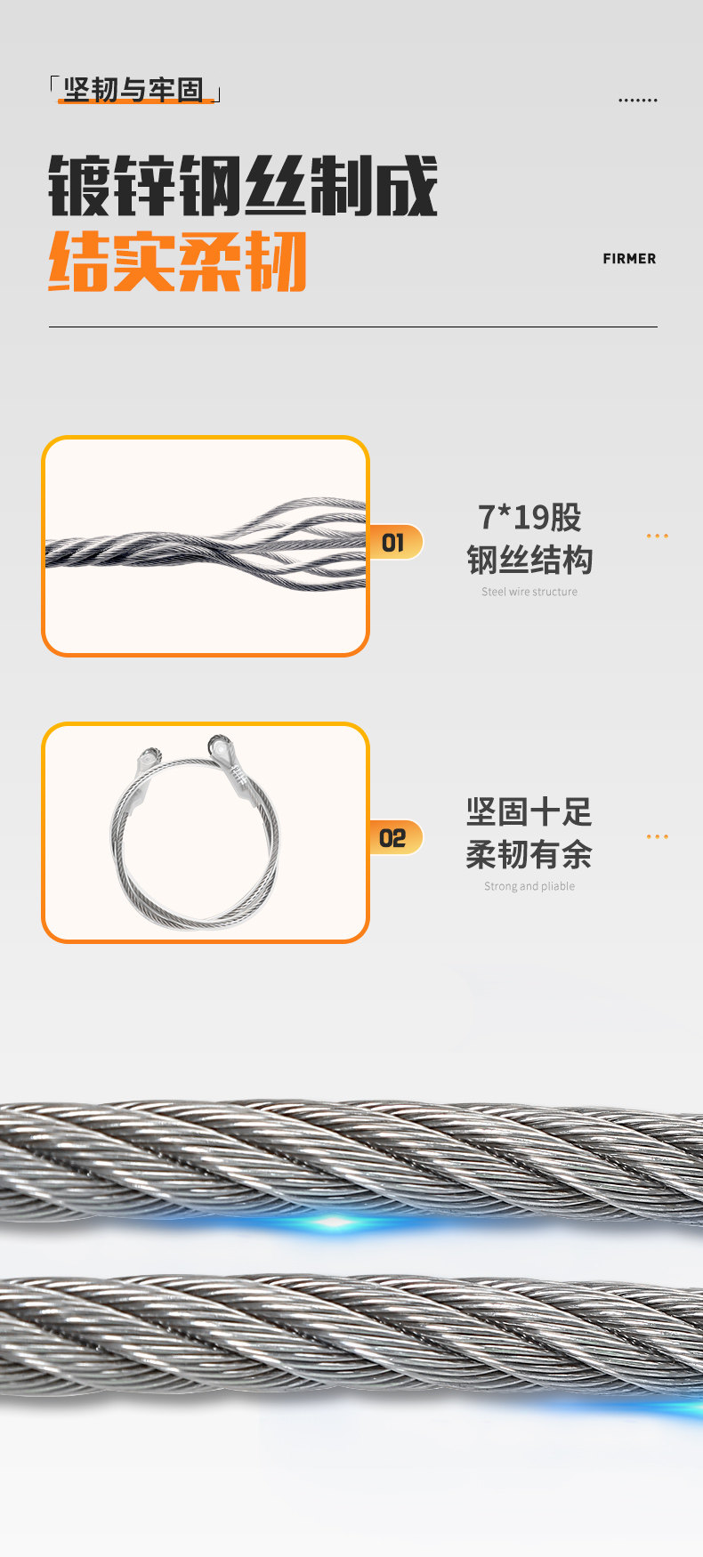 Xinda anchor point aerial work steel cable with auxiliary rope | Xinda ...