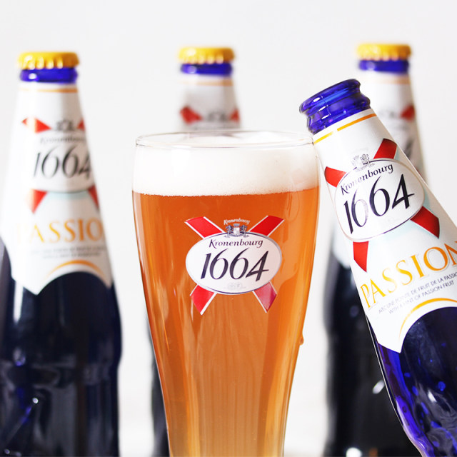 1664 Beer Passion Fruit French Style Pink/White Beer Wheat 330ml Bottle ...