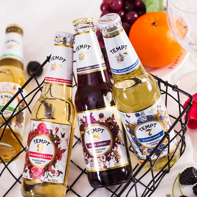 TEMPT Temptation Beer Cider Cider 1/3/7/8/9 Elderflower Nectar Peach ...