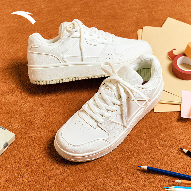 Anta Pozhu丨Casual low-cut sneakers for women winter new simple white ...
